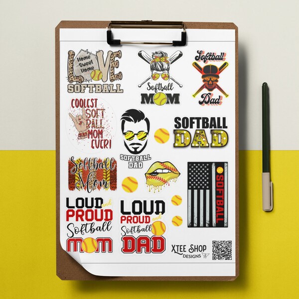 Softball Sticker - Etsy