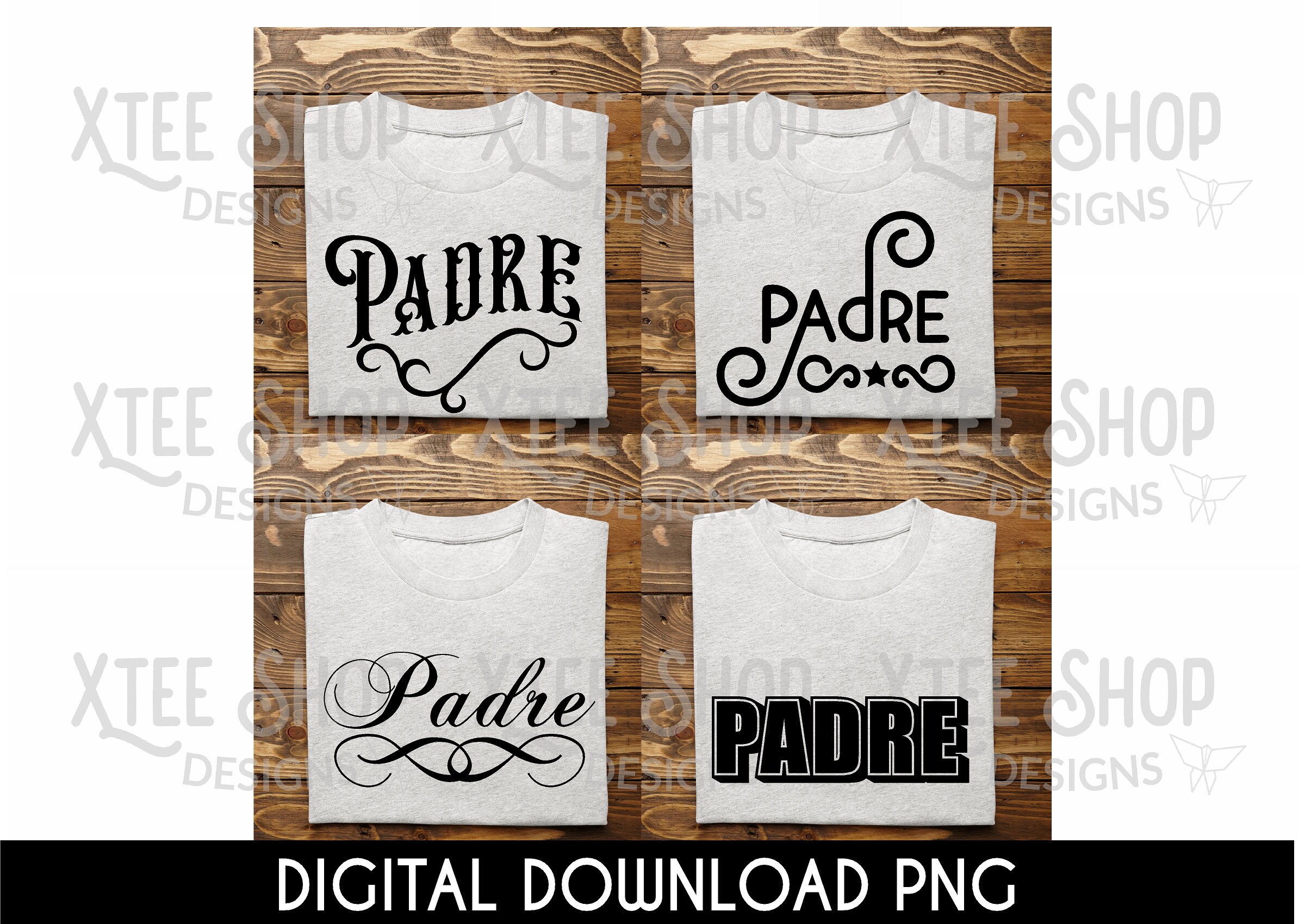Padre Design PNG File Father Design Bundle Png Instant - Etsy