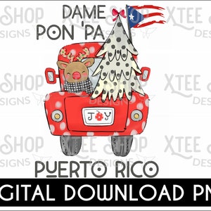 Puerto Rico Christmas PNG Digital File, Navidad Puertorriqueña PNG ...