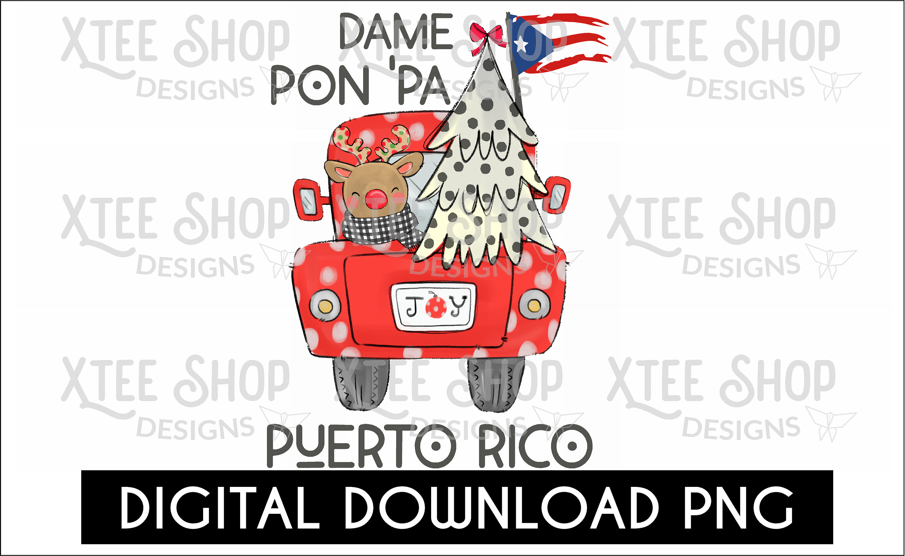 Puerto Rico Christmas PNG Digital File Navidad Puertorriqueña | Etsy