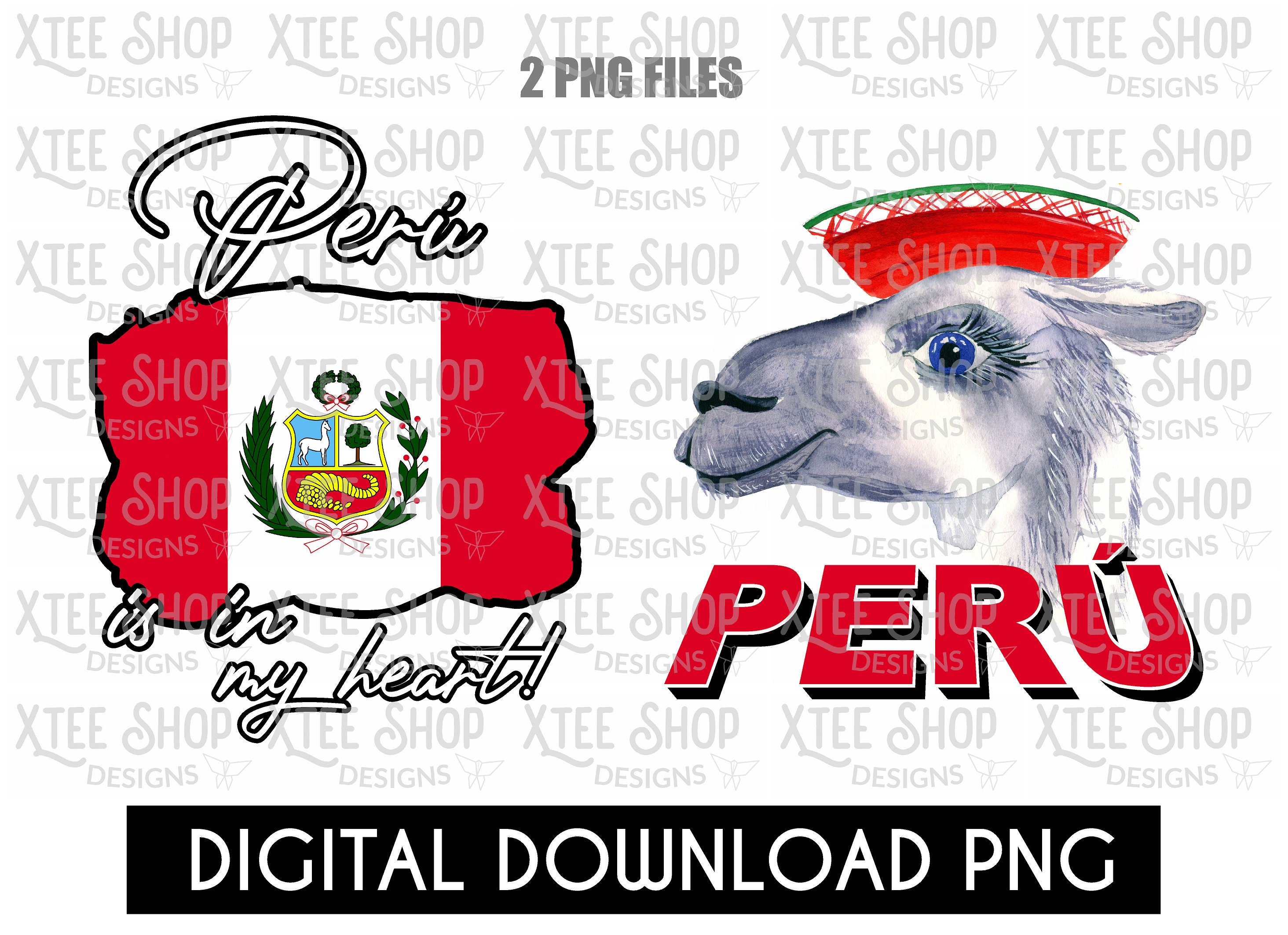 Peru Flag PNG Digital File Bundle Peruvian Download Designs | Etsy