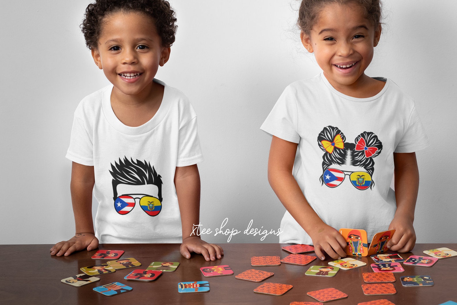 Ecuador-rican Family PNG: Ecuador, Puerto Rico Flag (digital Download ...