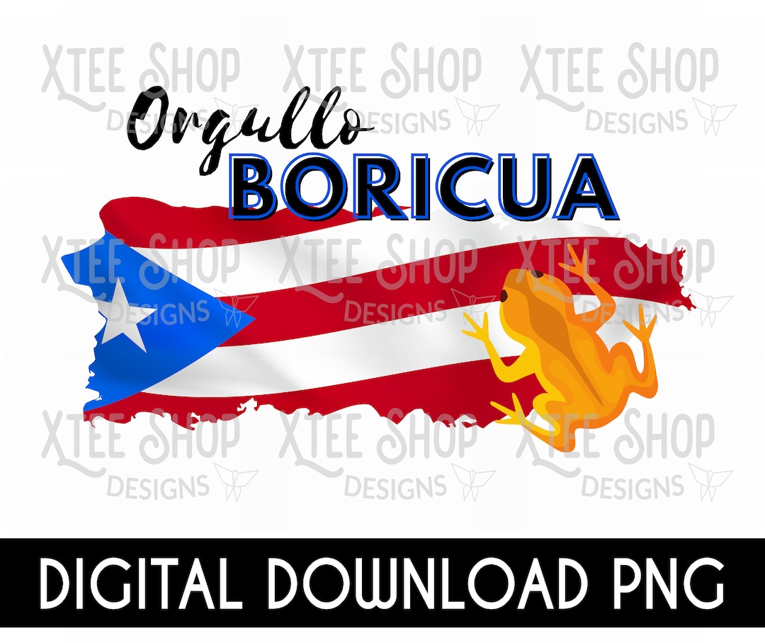 Mapa de Puerto Rico Archivo digital PNG, orgullo boricua con rana coqui ...