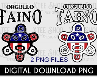 Puerto Rico Rican Turtle Taino Flag Country World Nation Map - Etsy