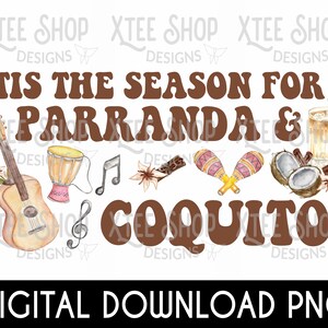Christmas Coquito PNG: Puerto Rican Parranda Design (digital Download ...