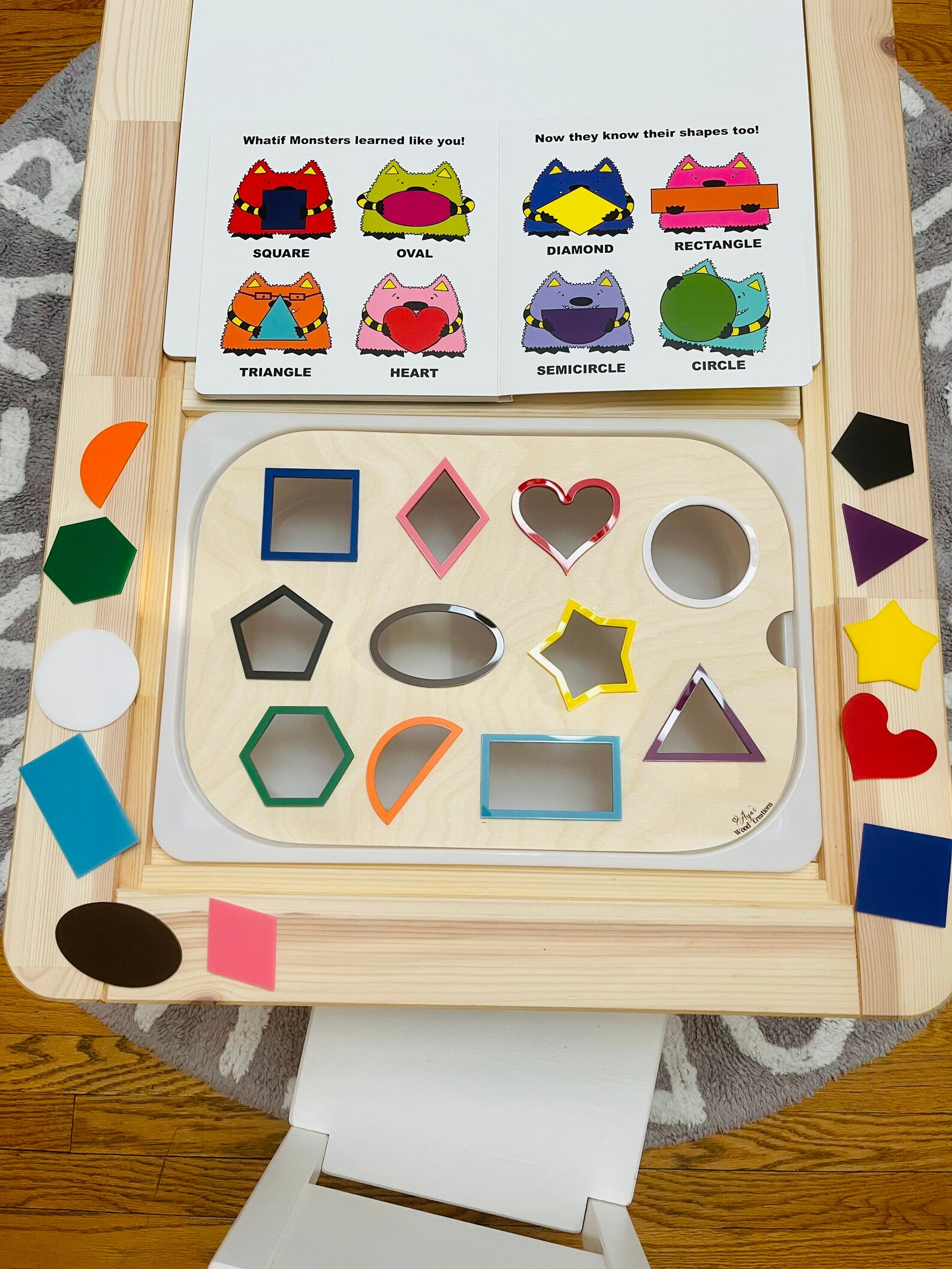 Flisat Shapes Board Insert Flisat Insert Sorting Trofast | Etsy