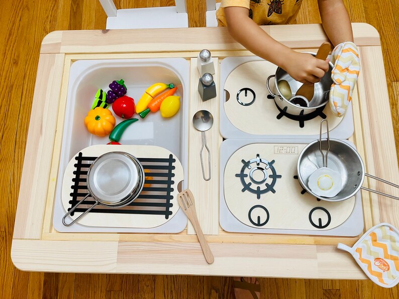 Flisat Kitchen Board Play Kitchen Stovetop Trofast Kitchen | Etsy