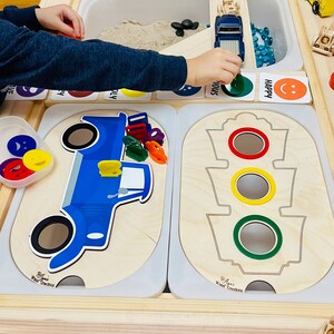 Flisat Blue Truck Board Insert, Flisat Insert Sorting, Trofast Insert ...