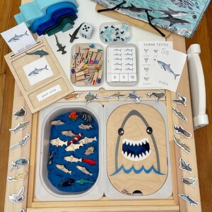 Flisat Shark Board, Sensory Bin Insert, Trofast Insert, Trofast Table ...