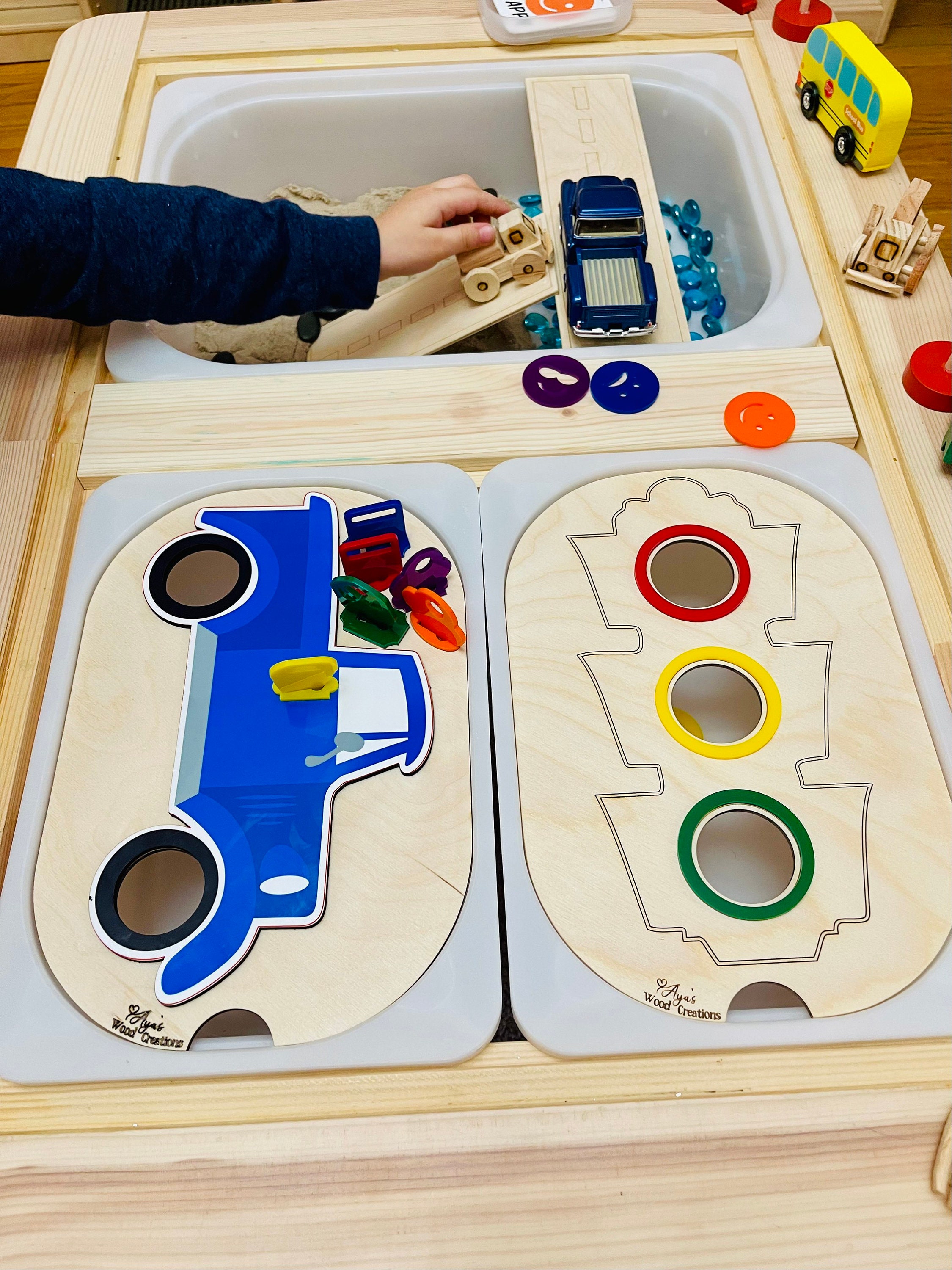 Flisat Blue Truck Board Insert Flisat Insert Sorting Trofast - Etsy Canada