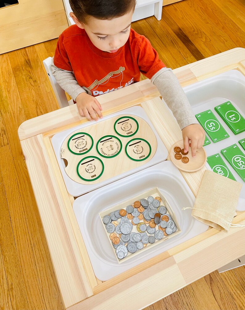 Flisat Coin Sorting Board Sensory Bin Insert Trofast Insert | Etsy