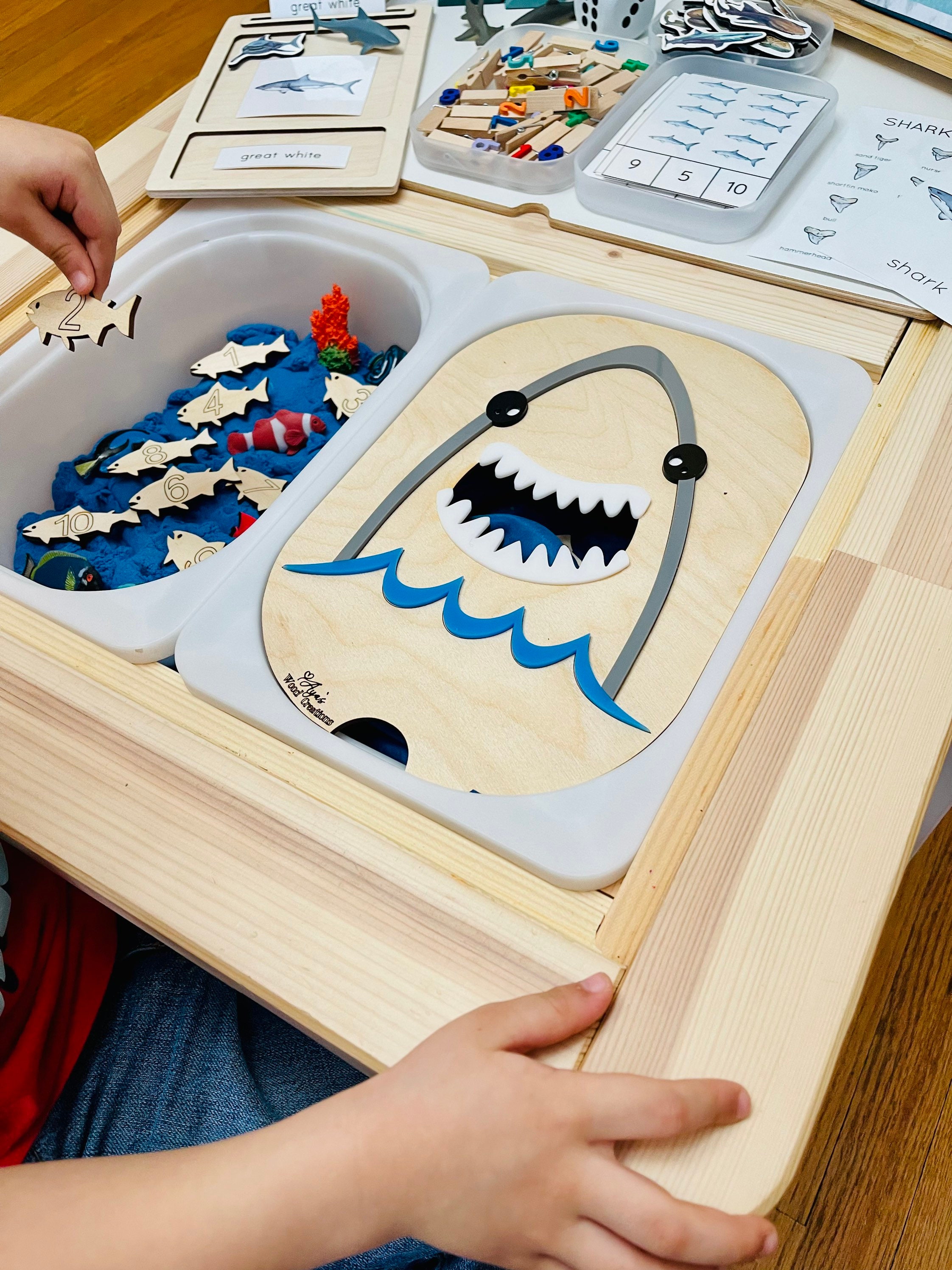 Flisat Shark Board Sensory Bin Insert Trofast Insert - Etsy Canada