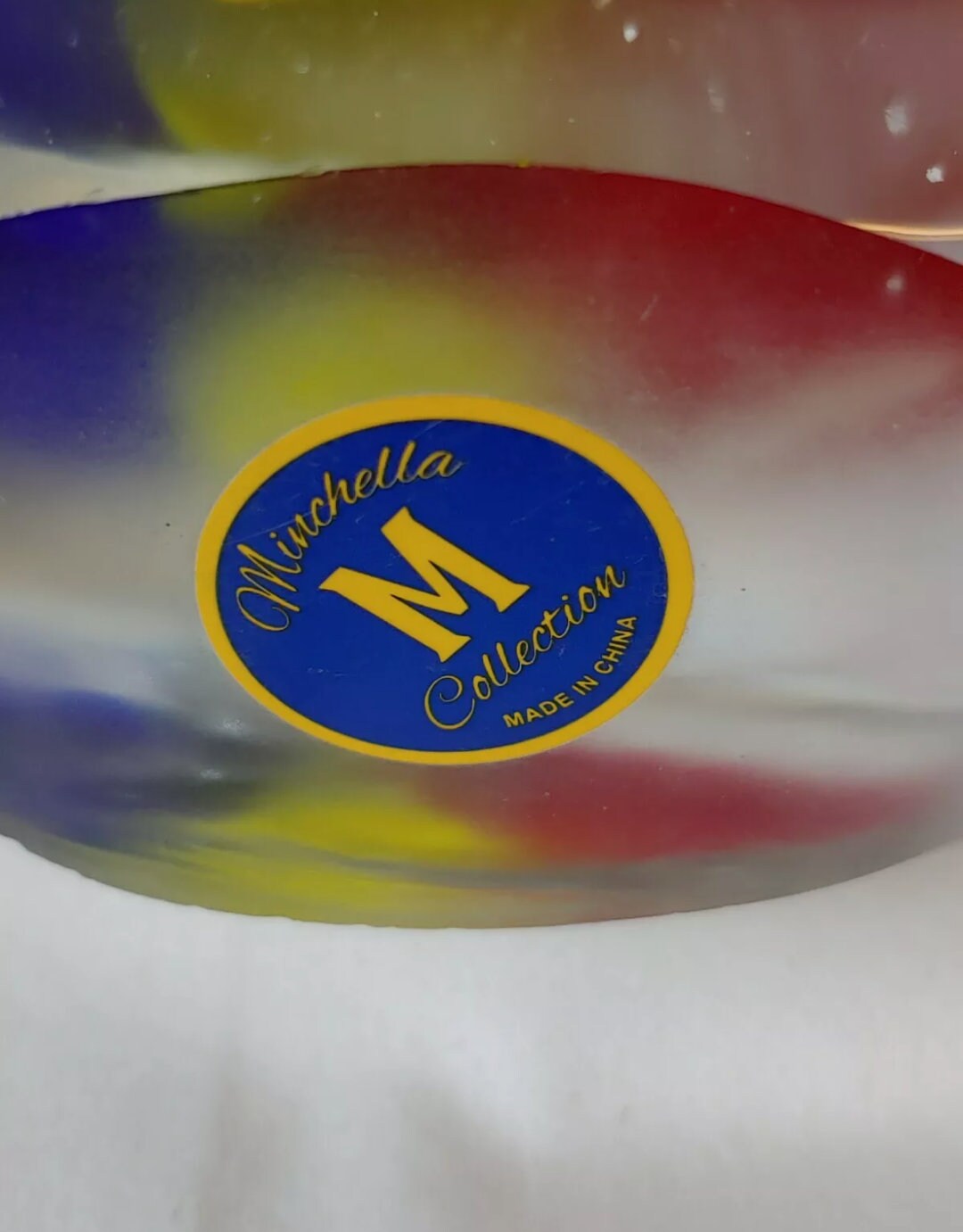 Minchella Murano Glass Blue Yellow Red Ship Art Piece - Etsy