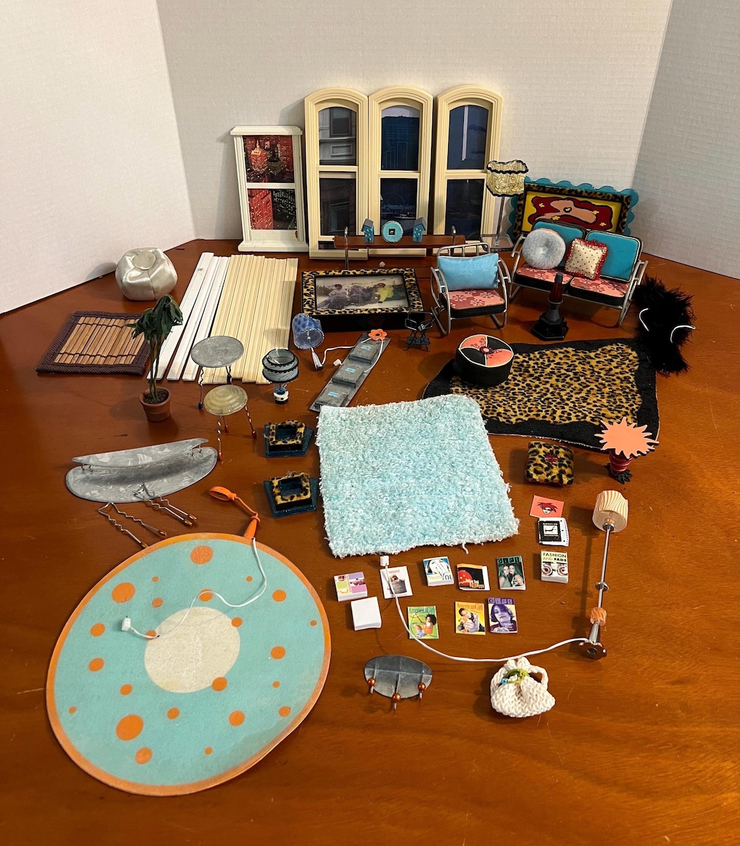 AG American Girl Mini Illuma Room Dollhouse Furniture and Accessories ...