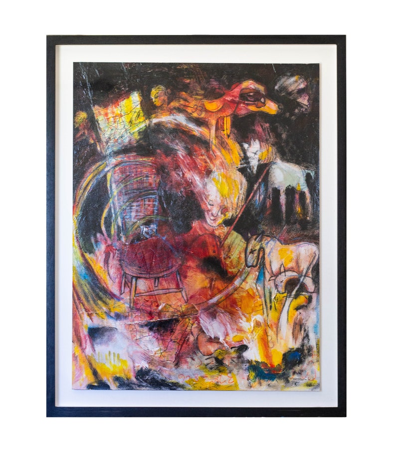 Number 33 Original Mixed Media Art by Kip Westerfield, Framed - Etsy