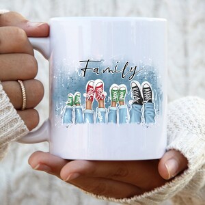 Family Clipart, Feet of Mom, Dad and Children in Shoes, PNG on ...