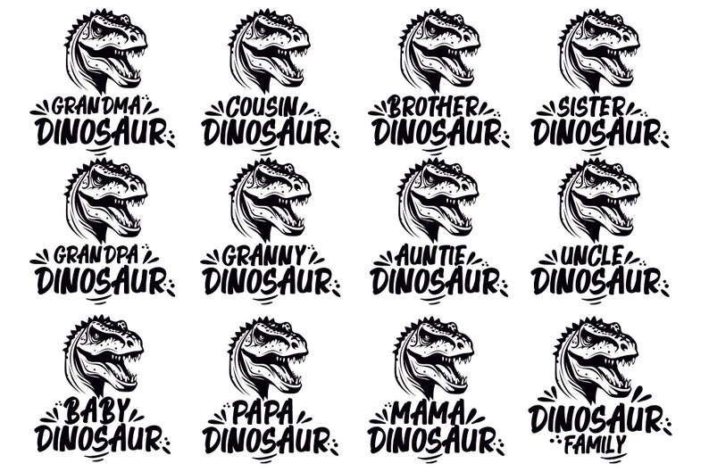 Dinosaur Svg, T Rex Svg, Dino Svg, Rex Svg, PNG EPS SVG Files for ...