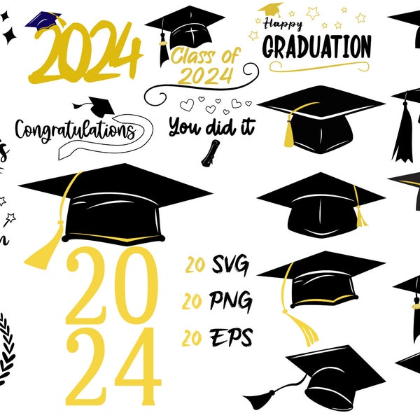 Graduation Cap Svg - Etsy