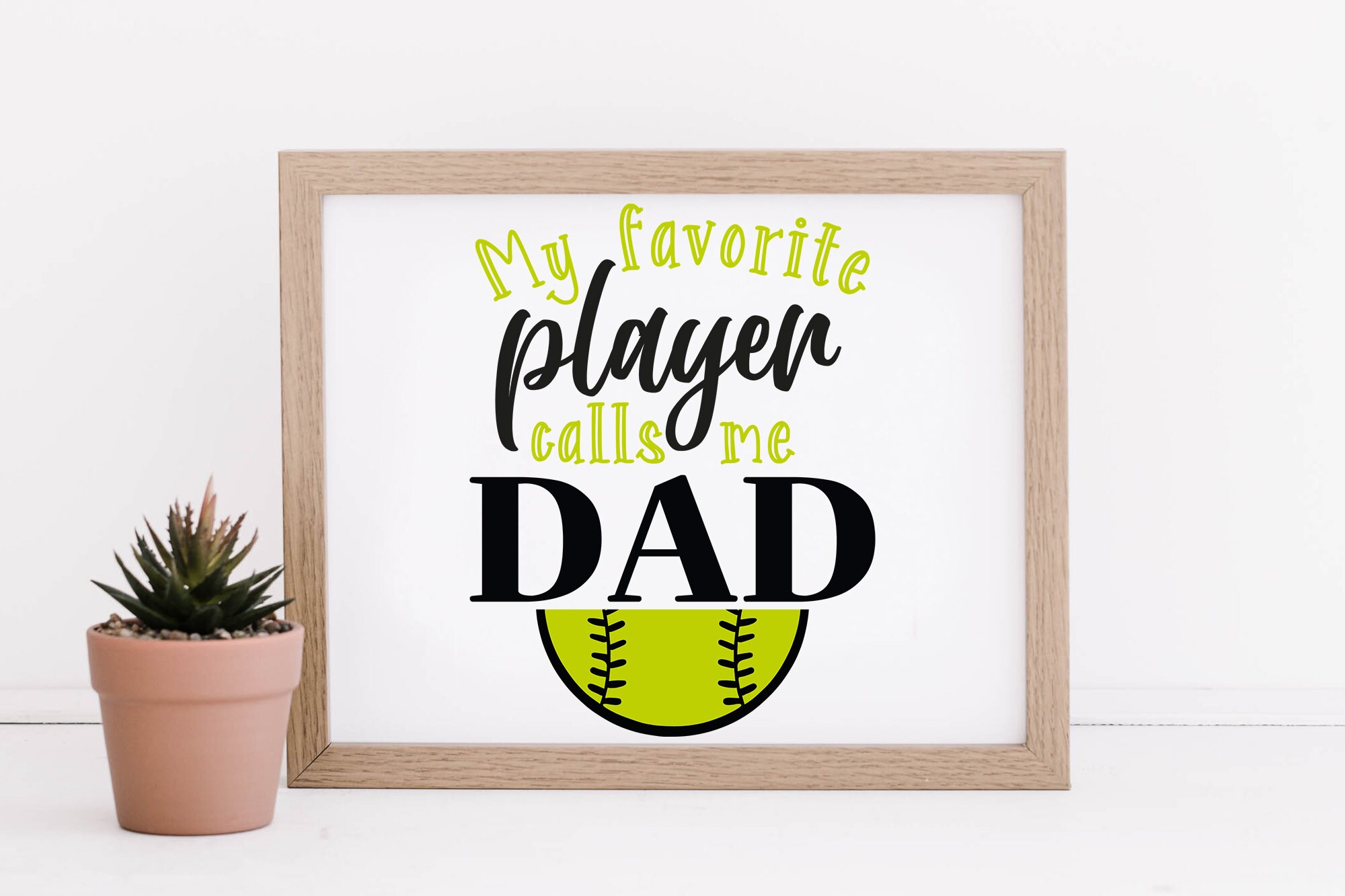 Softball Dad Svg, My Favorite Player Calls Me Dad Svg, Softball Shirt ...