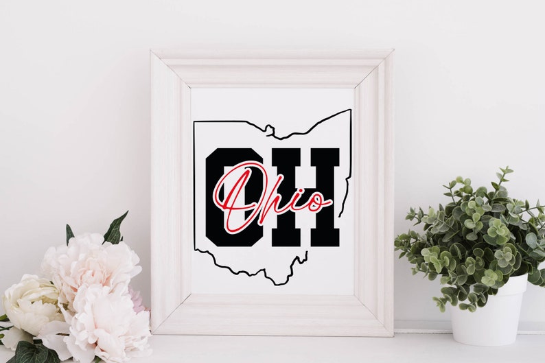 Ohio State Svg, State of Ohio Svg, Svg Ohio, PNG EPS SVG Files for ...