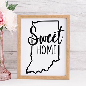 Sweet Home Indiana State Svg, State of Indiana Svg, Svg Indiana, PNG ...