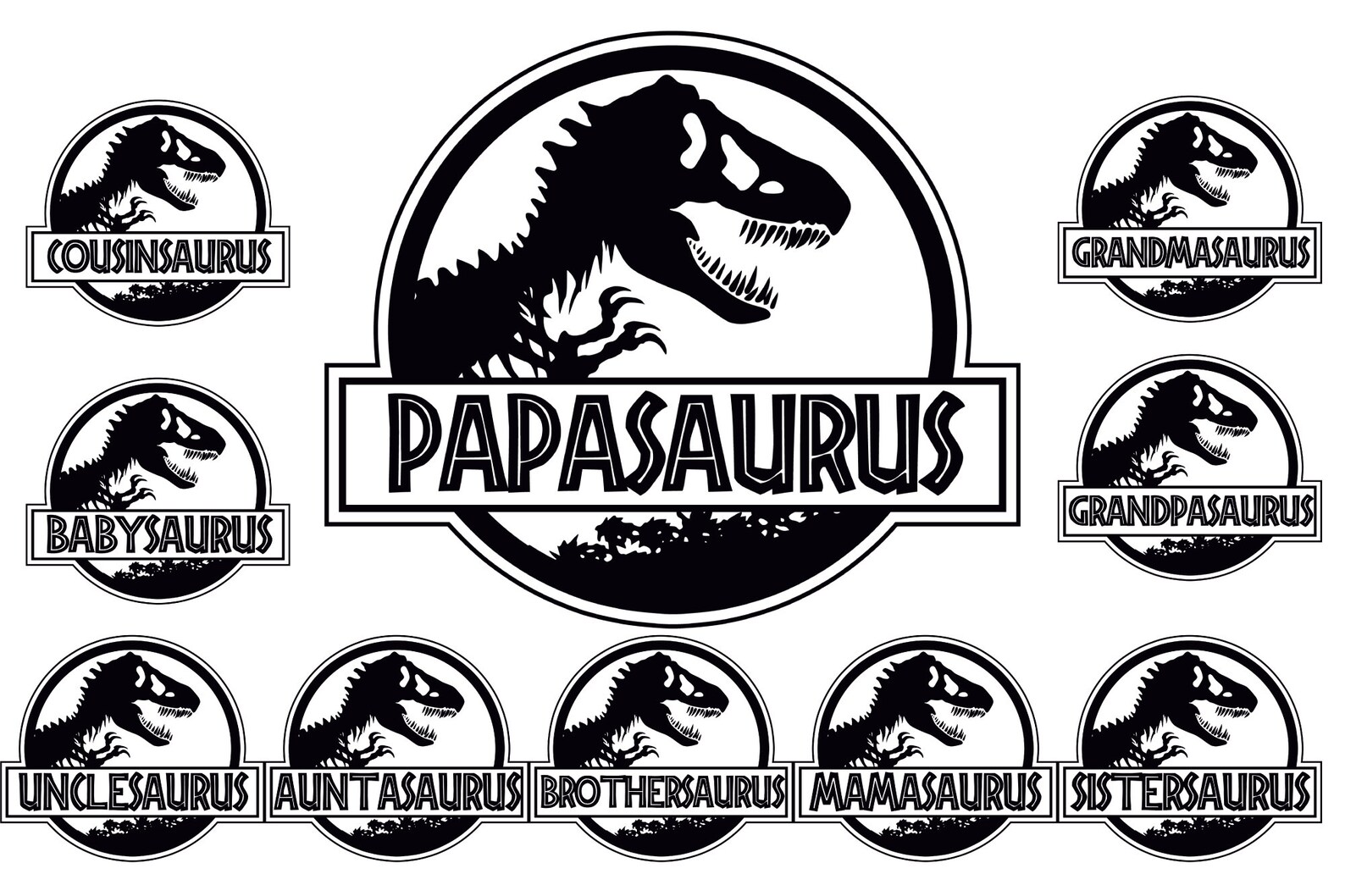 Dinosaur Svg, T Rex Svg, Dino Svg, Rex Svg, PNG EPS SVG Files for ...