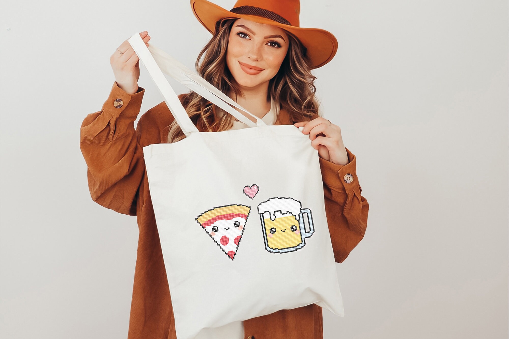 Pizza and Beer Cross Stitch Food Cross Stitch Kitchen Cross - Etsy