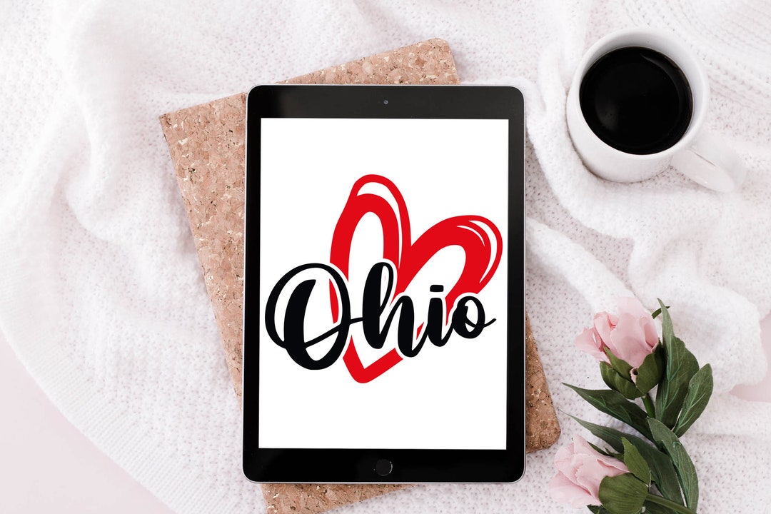 Love Ohio State Svg, State of Ohio Svg, Svg Ohio, PNG EPS SVG Files for ...