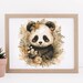 Set of 7 Pandas, Cute Panda Cross Stitch, Large Cross Stitch, Full ...