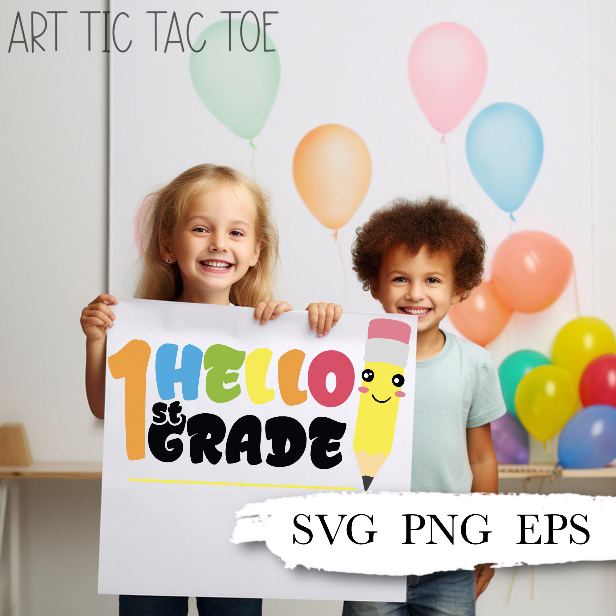 Hello 1 St Grade Svg, Back to School Svg, SVG Files for Cricut, Laser ...