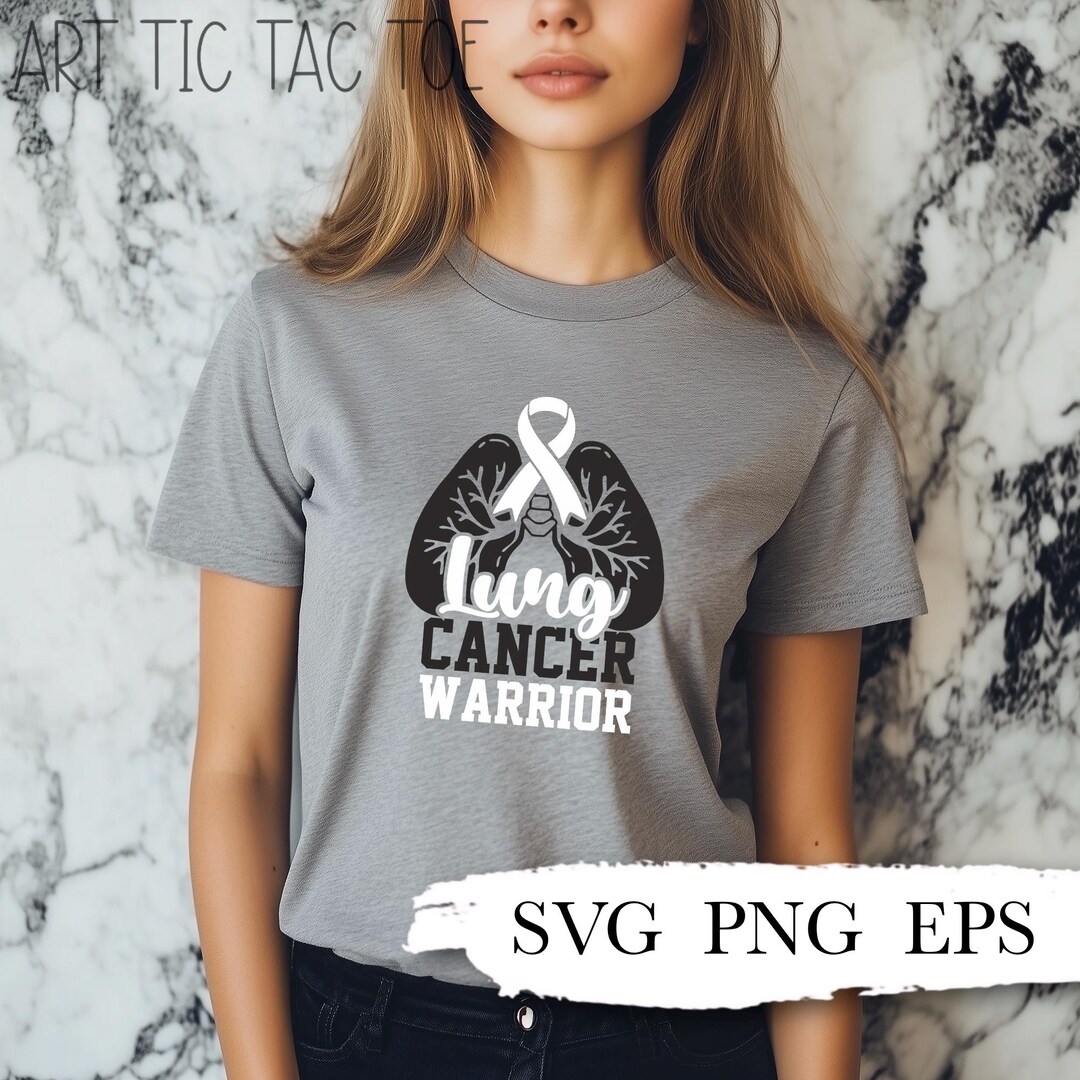 Lung Cancer Warrior Svg, Lung Cancer Svg, Ribbon Svg, Cancer Svg, Lung ...