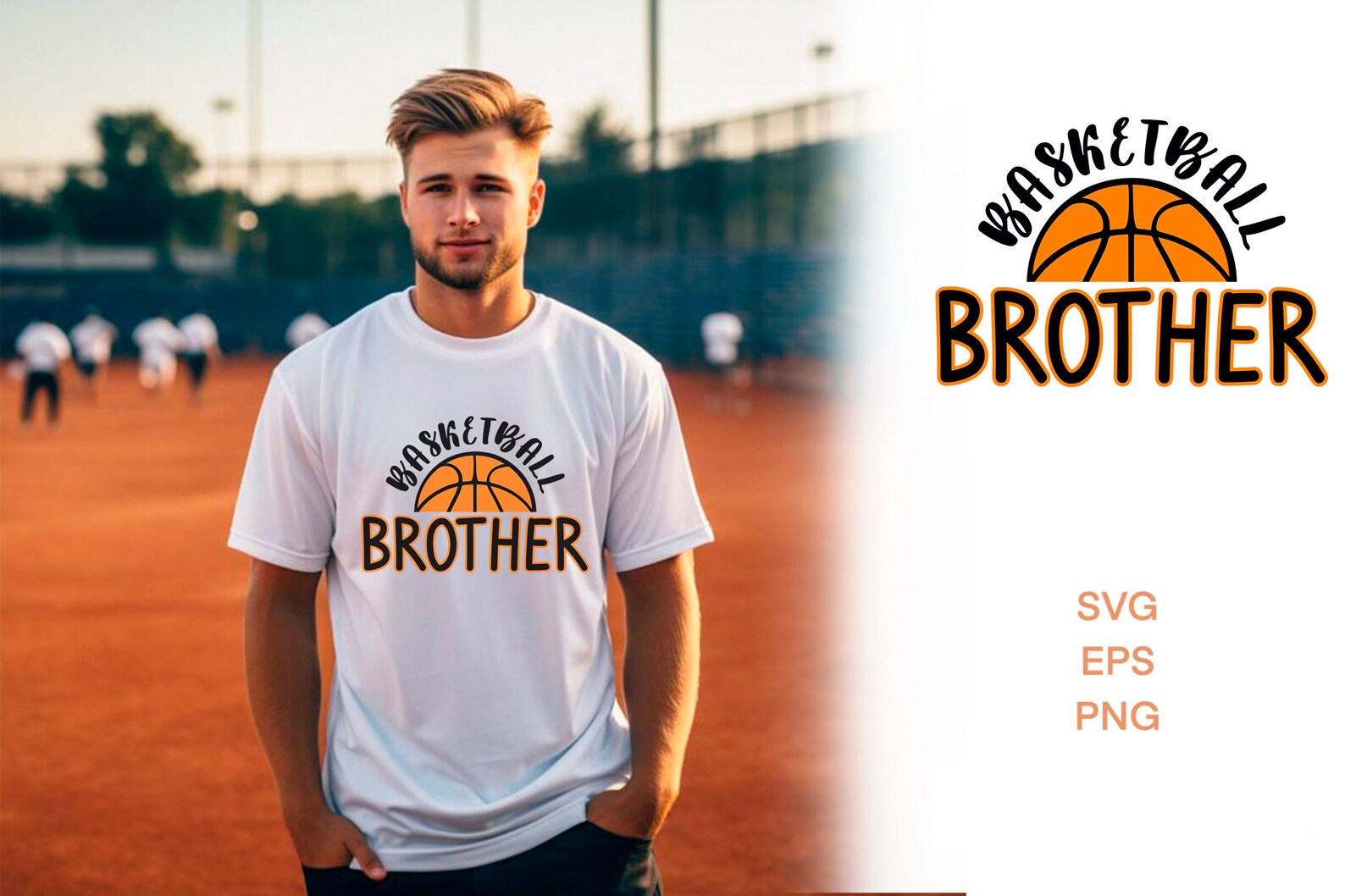 Basketball Brother Svg, Basketball Shirt Svg, Basketball Svg, SVG Files ...