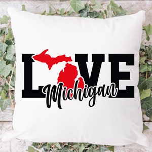 Lova Michigan State Svg, State of Michigan Svg, Svg Michigan, PNG EPS ...