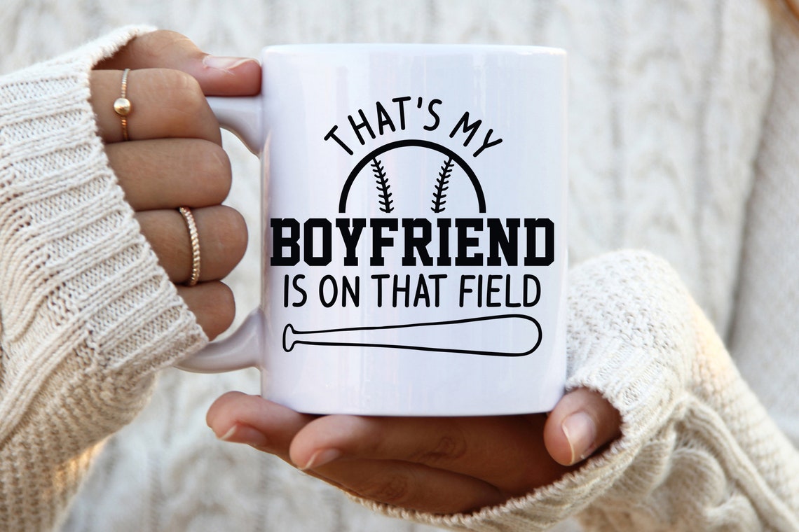 That's My Boyfriend is on That Field Svg, Baseball Shirt Svg, Baseball ...