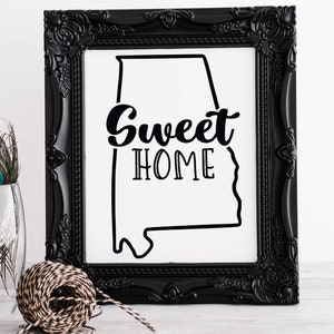 Sweet Home Alabama State Svg, State of Alabama Svg, Svg Alabama , PNG ...