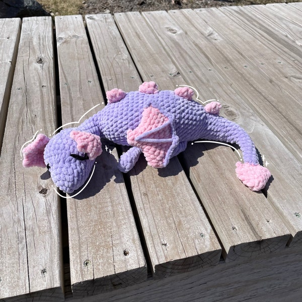 Dragon Purple Toy - Etsy