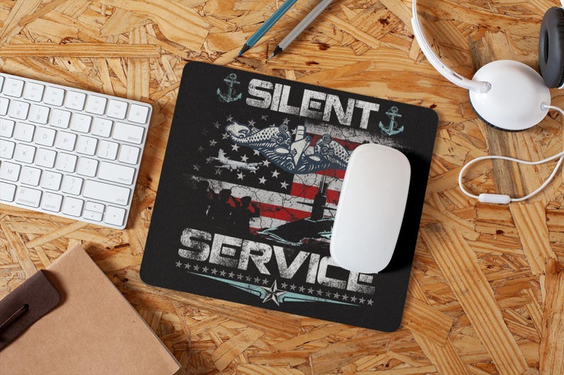 US Navy Submarine Veteran Mouse Pad: Silent Service Pride - Etsy