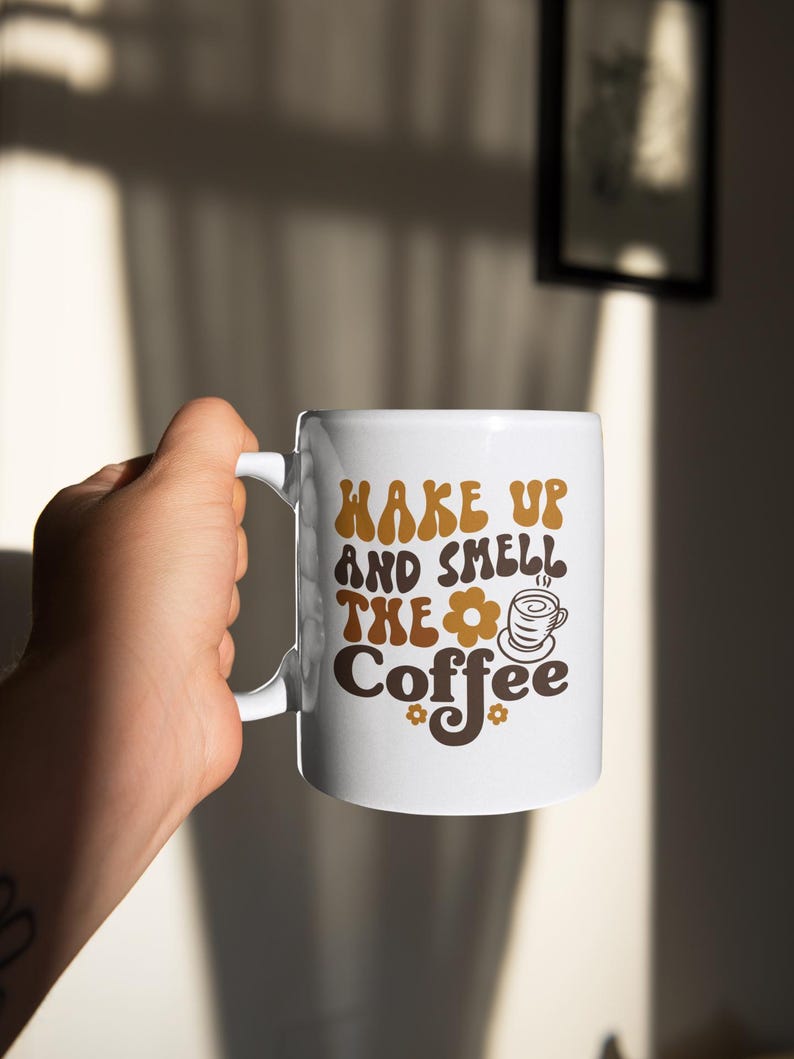 Wake up and Smell the Coffee Mug: Funny Sarcastic Office Gift - Etsy