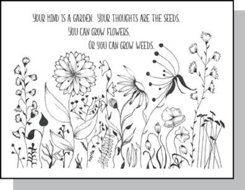 Your Mind is a Garden - Etsy