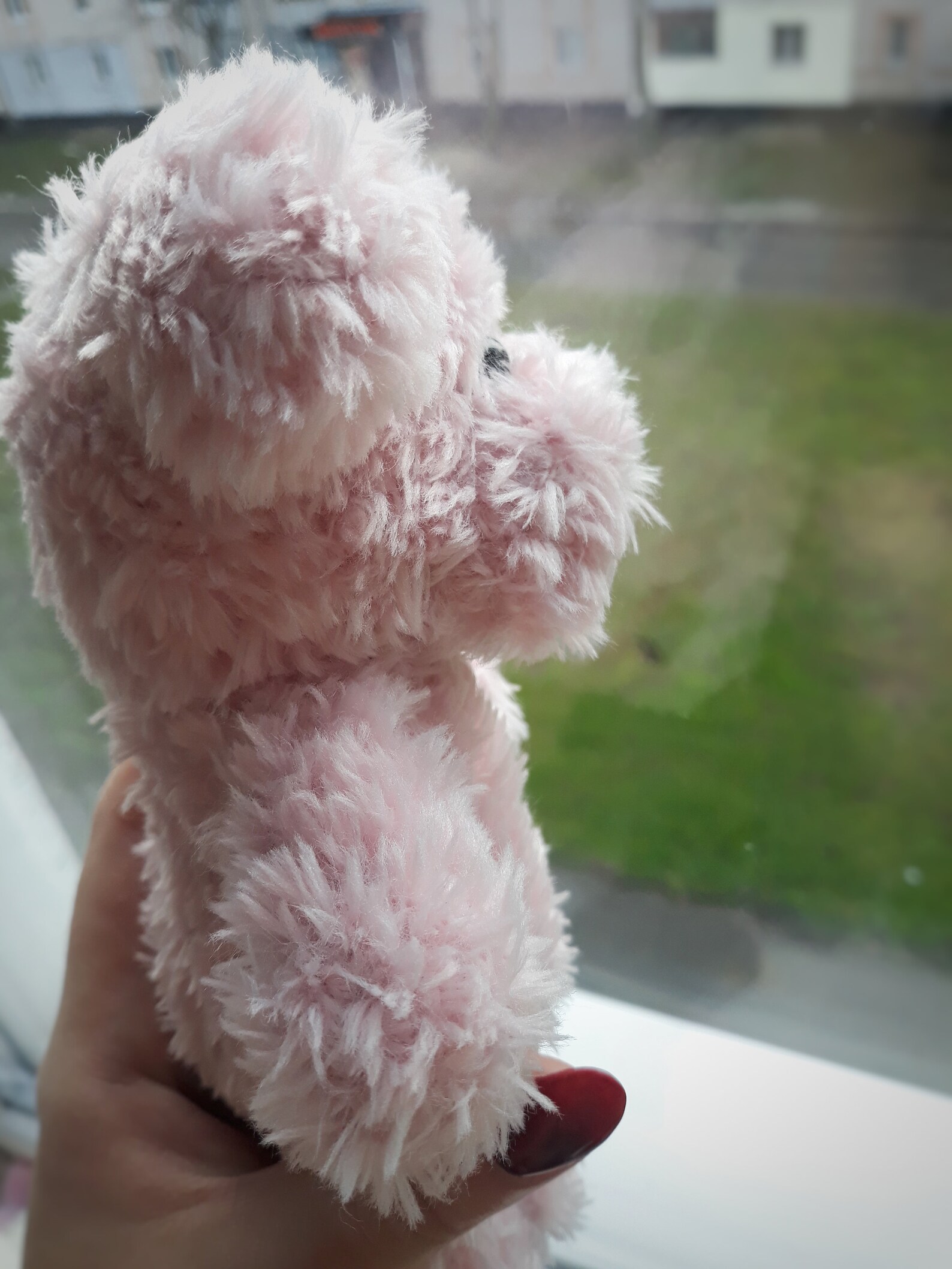 Cute Little Pink Soft Plush Fluffy Bear Cub Small Handmade | Etsy