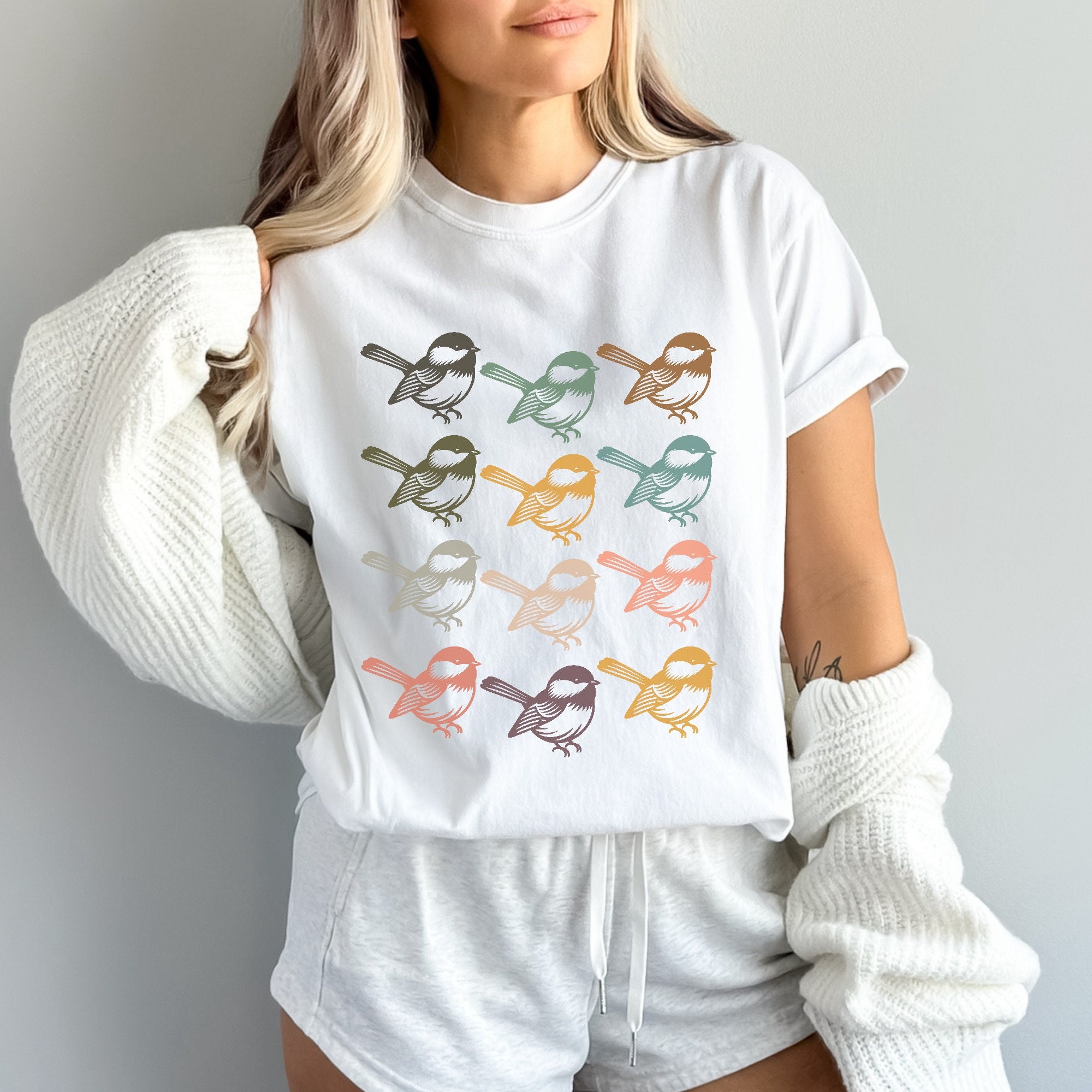 Chickadee Shirt, Bird T-shirt, Comfort Colors Nature Gift, Hiker Tshirt ...