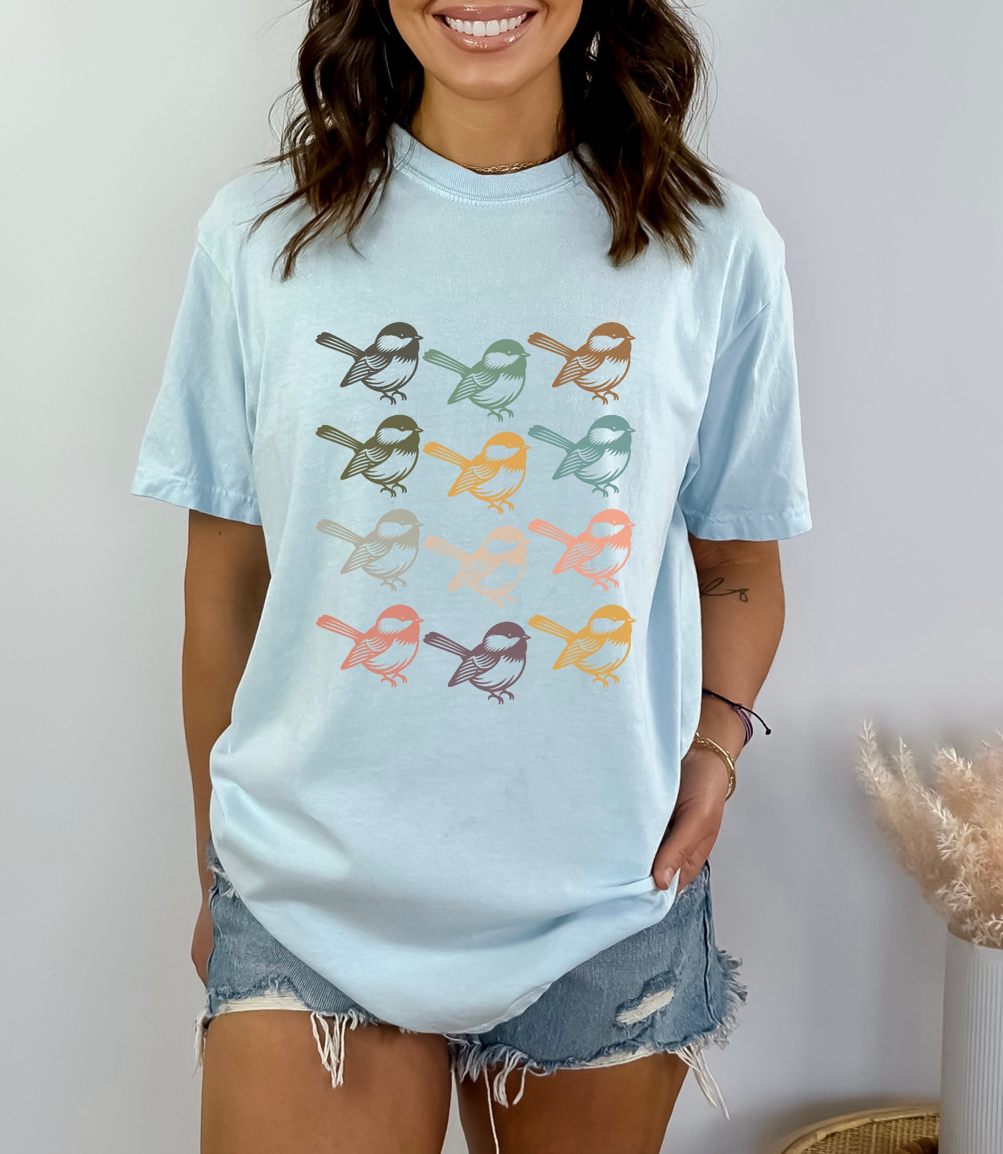 Chickadee Shirt, Bird T-shirt, Comfort Colors Nature Gift, Hiker Tshirt ...
