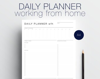 Wfh Printable Planner - Etsy