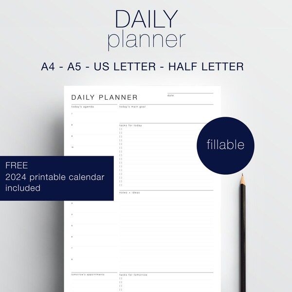 Daily Planner - Etsy