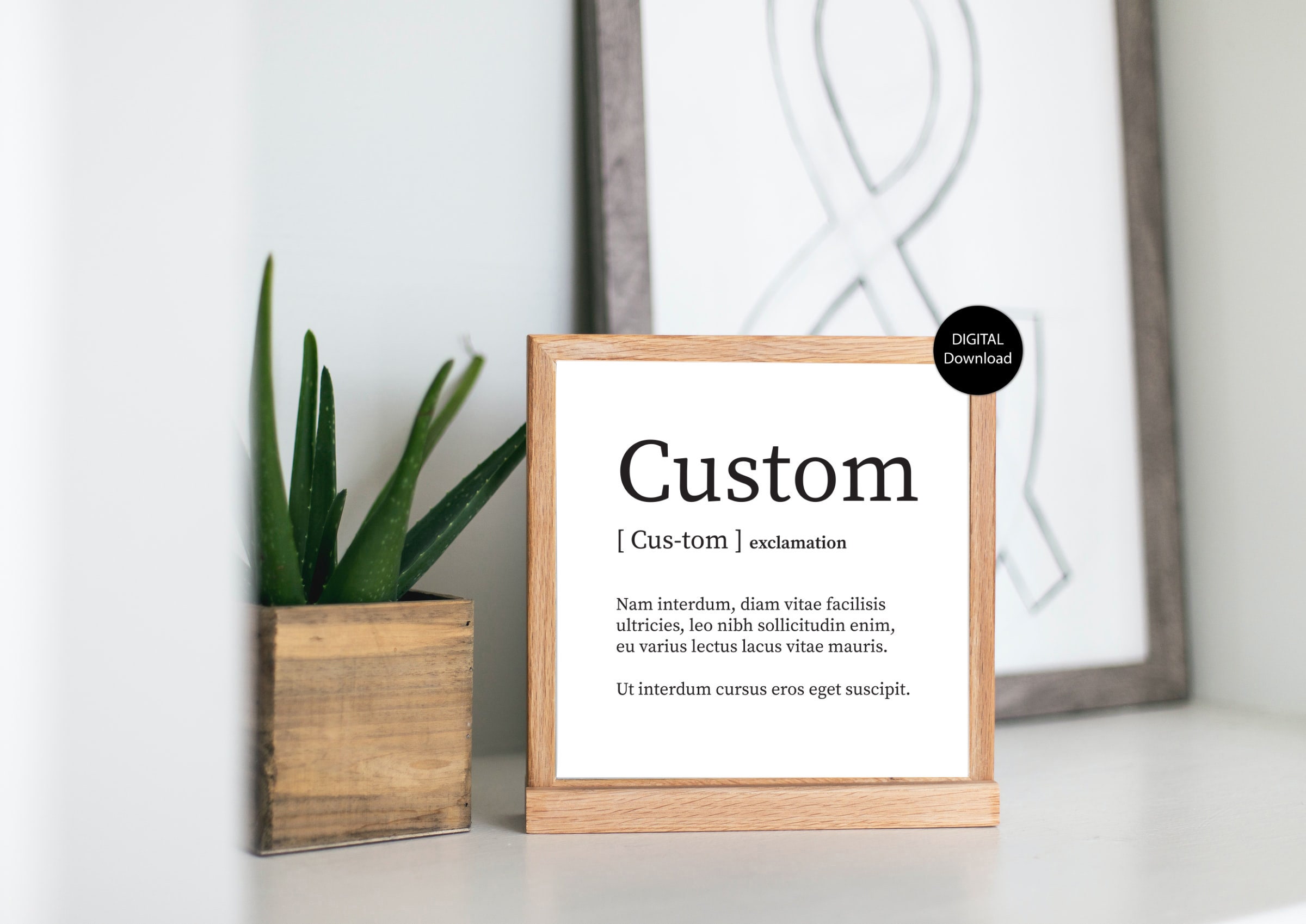 Ready to Print Custom Word & Definition Poster - Etsy UK