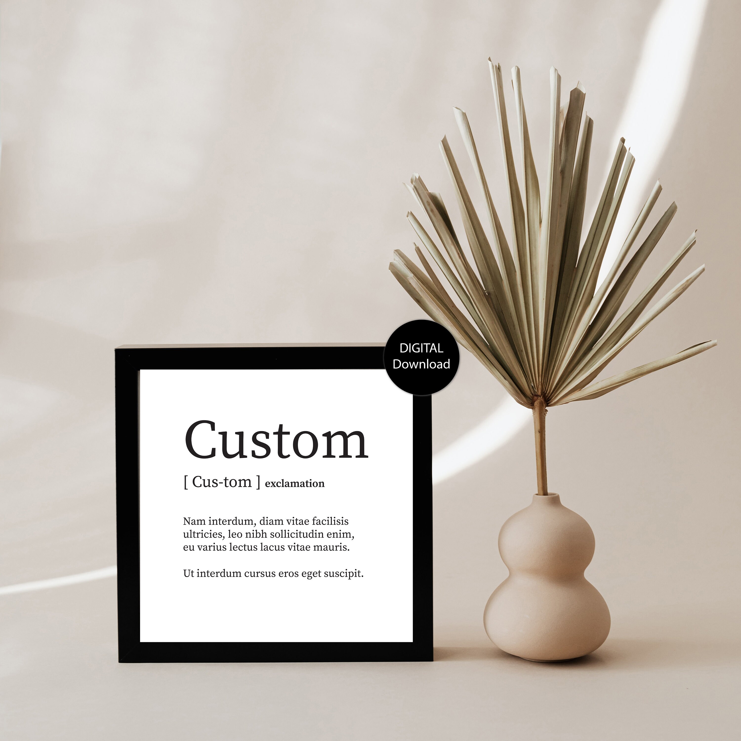 Ready to Print Custom Word & Definition Poster - Etsy UK