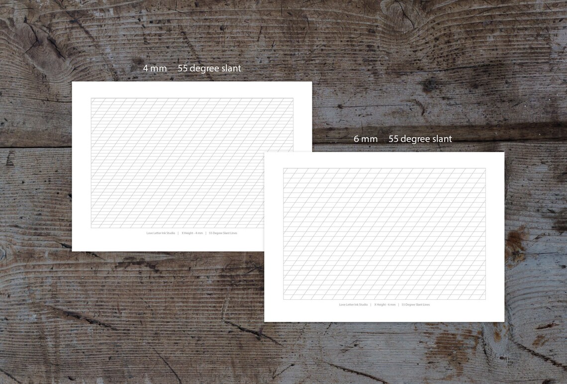 Buy Printable Calligraphy Guide Sheets Ideal for Practicing Online in ...