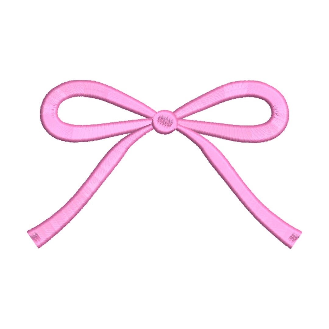 Mini Bow Embroidery Design, Mini Bow Machine Embroidery Design, Ribbon ...