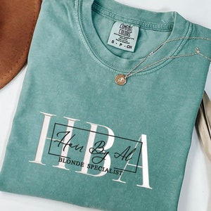 Embroidered Business Logo or Text Personalized Tshirt Comfort Colors ...