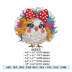 Funny Crazy Chicken Embroidery Design, Cute Chicken Machine Embroidery ...
